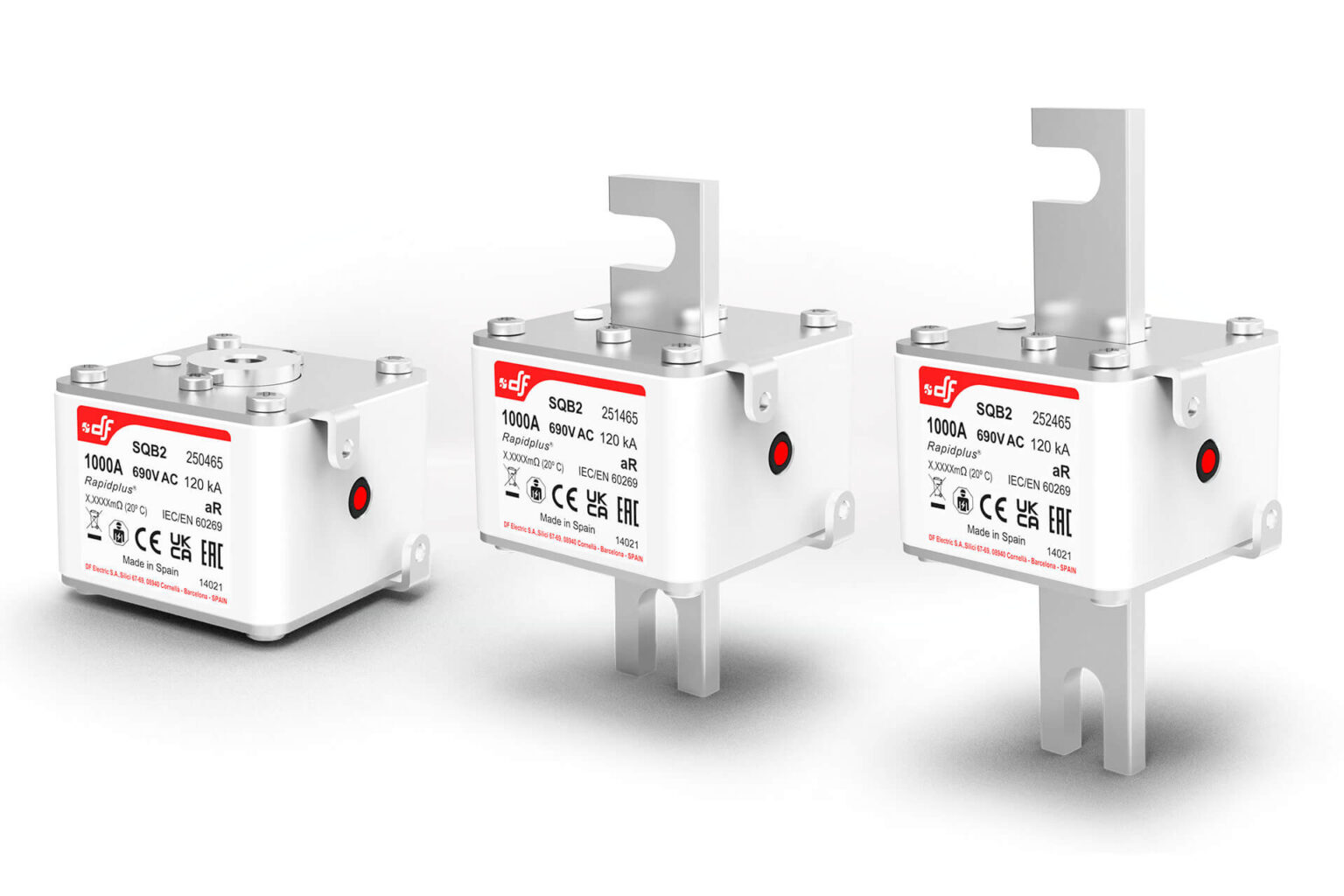 SQB2 Cuerpo Cuadrado fusibles aR para semiconductores - DF Electric ...