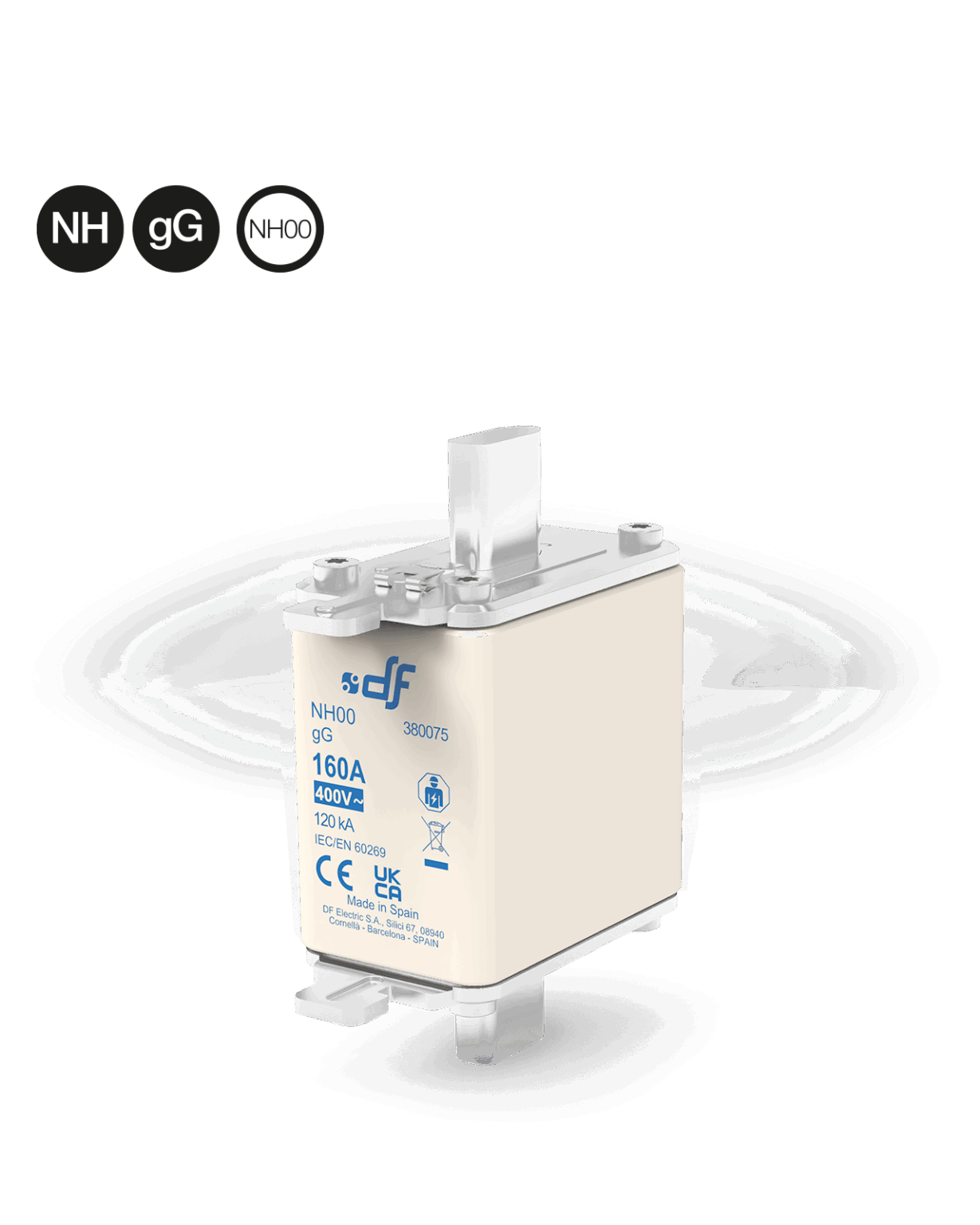 NH00 gG NH fuse link 400V - DF Electric | Smart solutions in electrical ...